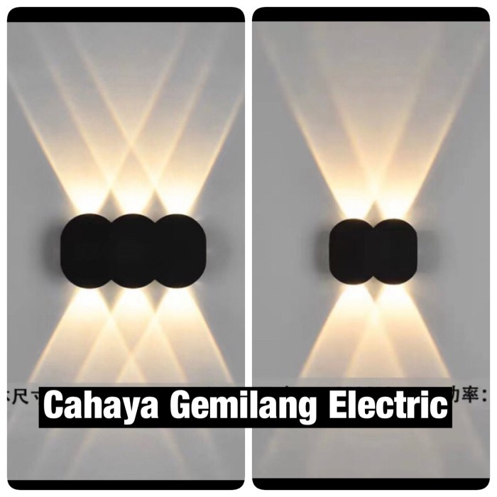 Jual Lampu dinding led 2 arah 4w 6w 4 watt 6 watt minimalis wall lamp ...