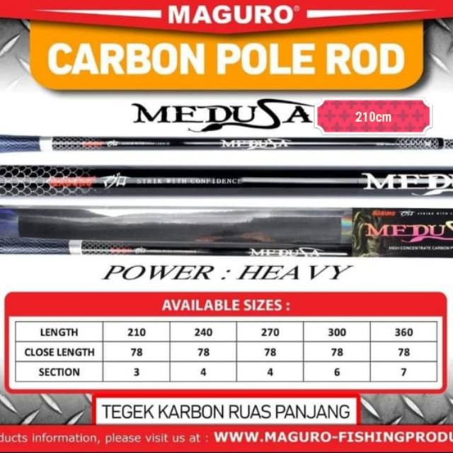 Jual POLE / TEGEK MAGURO MEDUSA / MIDAS | Shopee Indonesia