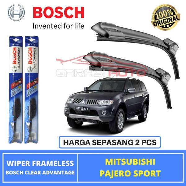 Jual Wiper Pajero Sport Original Bosch Clear Advantage Karet Kaca Frameless | Shopee Indonesia