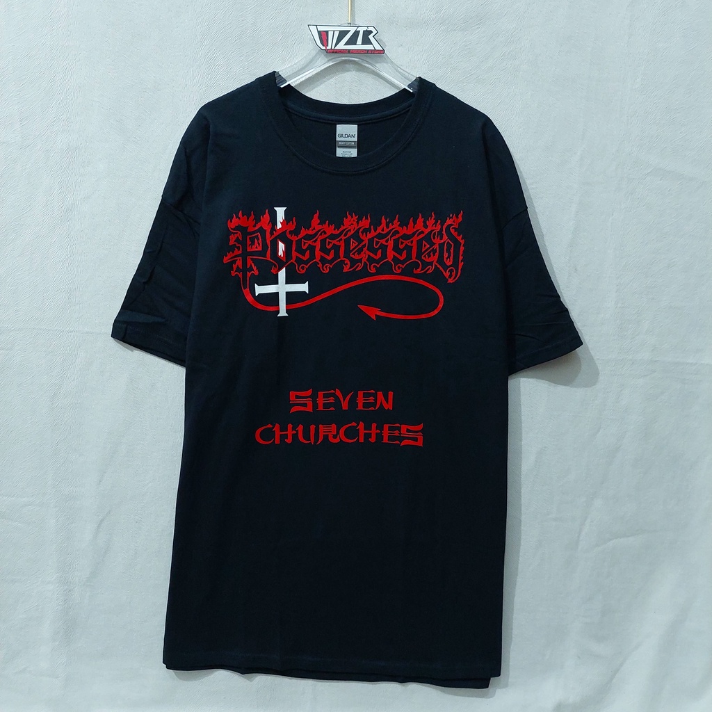 Jual T Shirt Band Official POSSESSED - SEVEN CHURCHES Original | Shopee ...