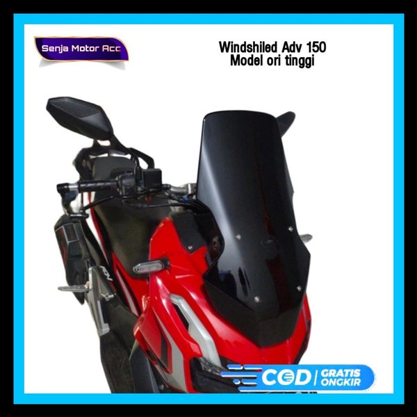 Jual Windshield Visor Honda Adv 160 Model Ori Tinggi Bahan Acrylic ...