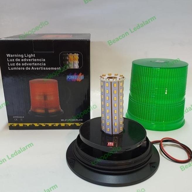 Jual Wl27 Led, Dc12-48V, Rotary Beacon Strobo Warning Light, Wl-27 Smd ...