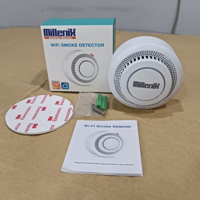 Jual Smart Smoke Detector Fire Alarm Sensor Pendeteksi Asap Tuya ...