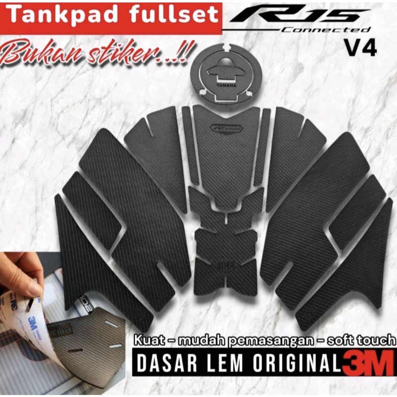Jual Tank pad R15 V4 Deckpad R15V4 R15M Connected Fullset Carbon ...