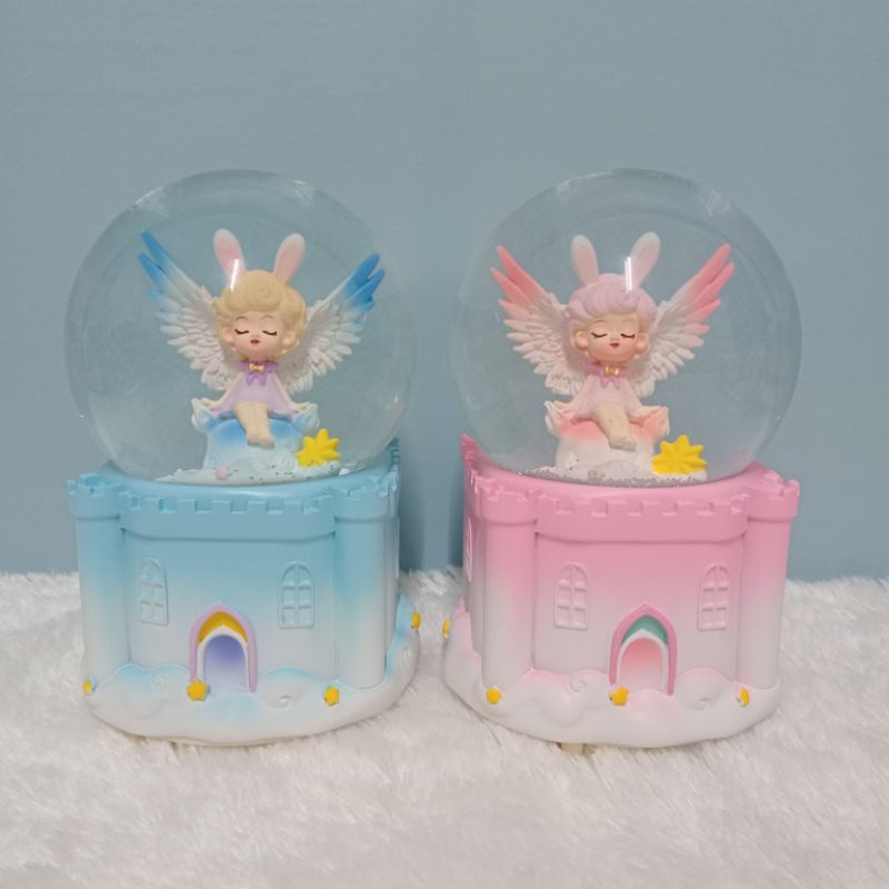 Jual Snowball/ Pajangan Bola Kaca Musik Box Angel Istana XL (100 ...