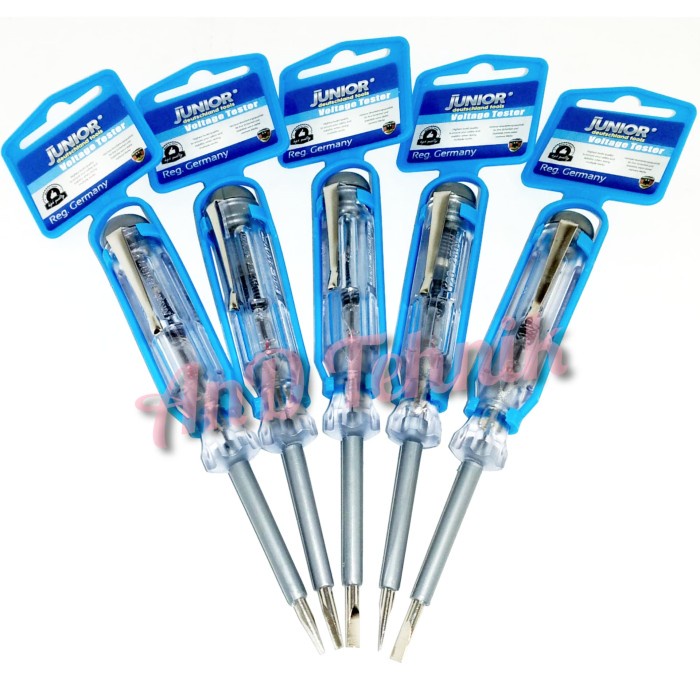 Jual Junior Obeng Tespen Listrik / Testpen Voltage Tester | Shopee ...