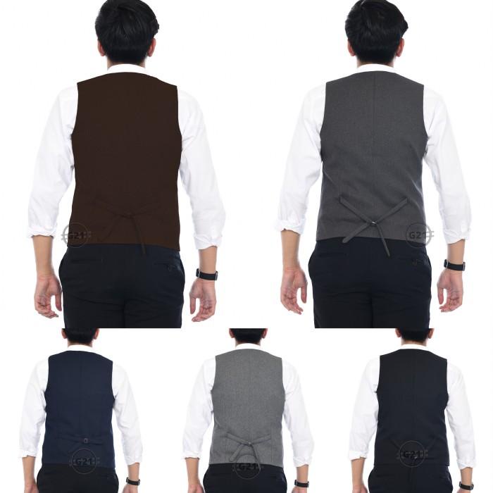 Jual Vest Rompi Jas Pria Formal Kerja Kantor Premium High Quality ...