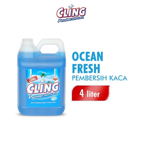 Jual HARGA TERMURAH CLING Pembersih Kaca Glass Cleaner Ocean Fresh ...