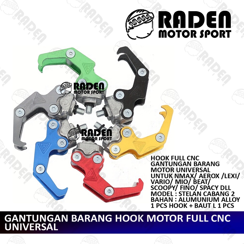 Jual (COD) GANTUNGAN BARANG MOTOR CANTOLAN BARANG MOTOR CNC MODEL CAKAR ...