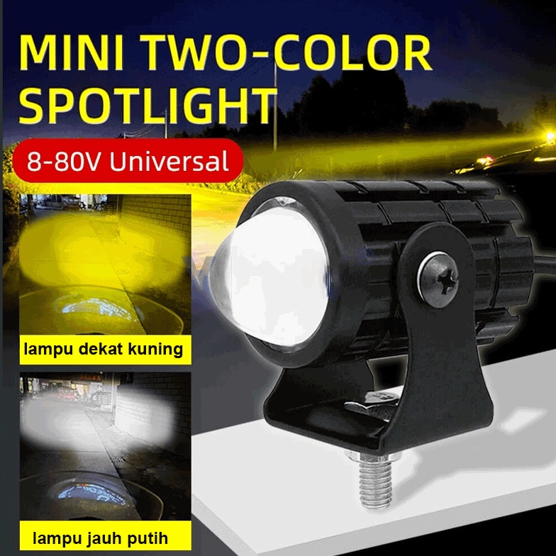 Jual One and Only Lampu Tembak Laser Led Mini 2 Warna/lampu led motor ...