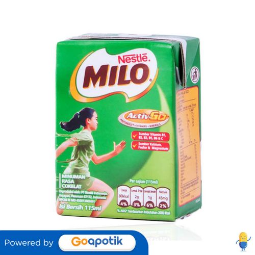 Jual MILO ACTIV GO UHT 115 ML TETRAPACK | Shopee Indonesia