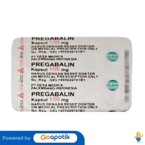 Jual PREGABALIN OGB DEXA MEDICA 150 MG STRIP 10 KAPSUL | Shopee Indonesia