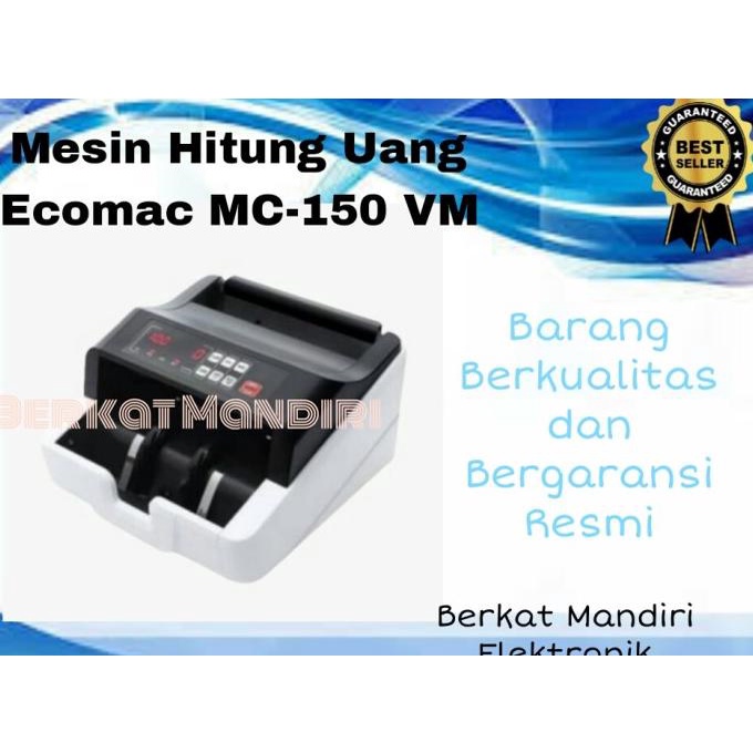 Jual Mesin Hitung Uang ECOMAC MC 150 VM / Money Counter Ecomac MC 150VM ...