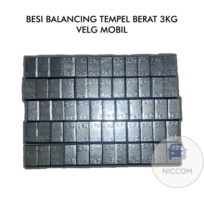 Jual TIMAH (BESI) TEMPEL BALANCING IMPORT 3KG FE WHEEL BALANCER 1BOX ...