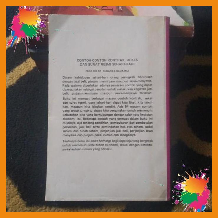 Jual buku ori contoh - contoh kontrak, rekes & surat resmi sehari ...