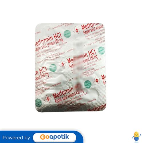 Jual METFORMIN HCL TEMPO 850 MG BLISTER 10 KAPLET | Shopee Indonesia