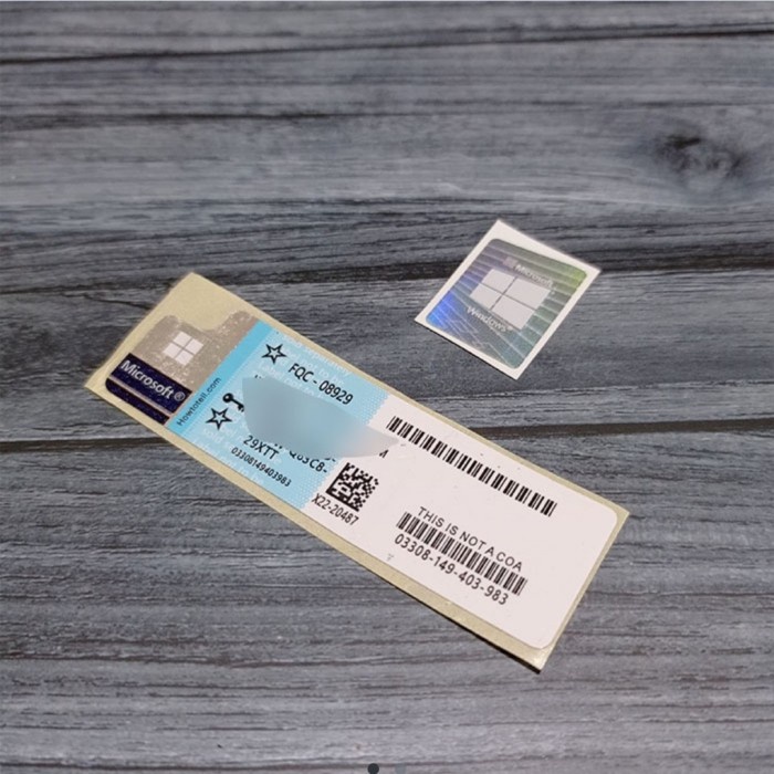 Jual STIKER KEY ONLY. WIN 10 PRO + STIKER LOGO | Shopee Indonesia