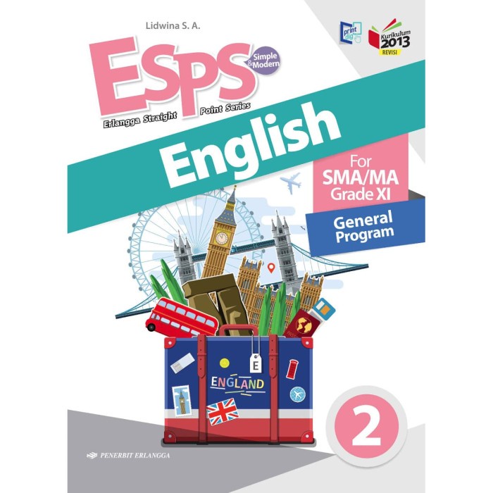 Jual FLASH SALE!!! BUKU PELAJARAN SMA / MA ESPS BAHASA INGGRIS KELAS 2 KURIKULUM 2013 NEW ...