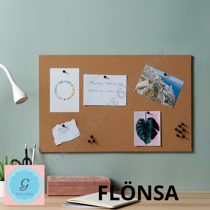 Jual Papan Push Pin Soft Memo Bulletin Board Organizer Dinding Gabus ...