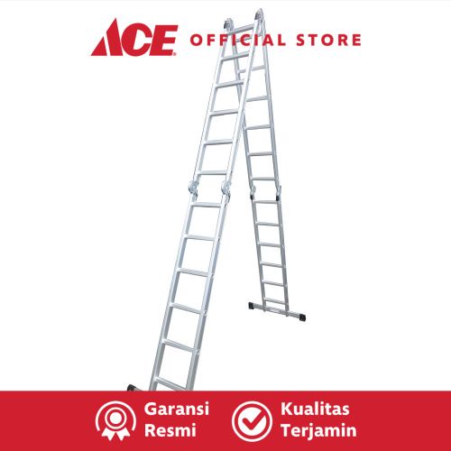 Jual SPESIAL PROMO PUNCAK ACE - Krisbow Tangga Lipat Aluminium 6.57 Mtr ...