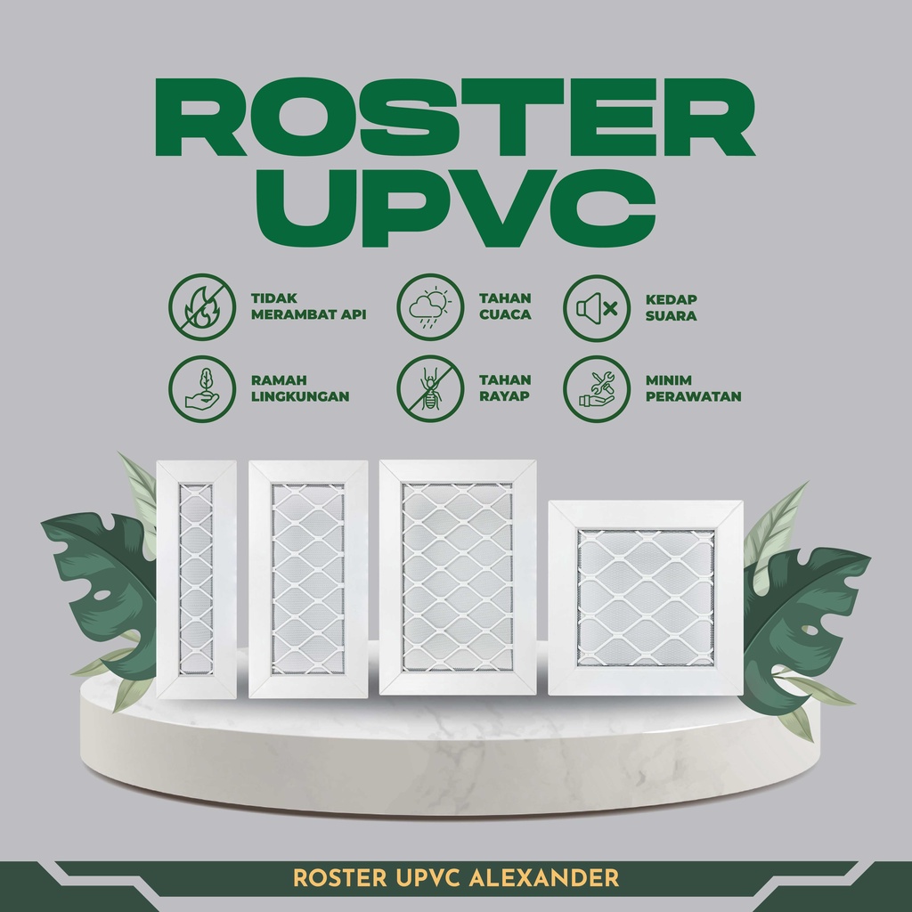 Jual JENDELA UPVC ROSTER EXPANDA KASA NYAMUK | Shopee Indonesia