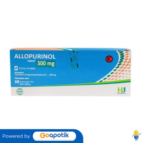 Jual ALLOPURINOL HEXPHARM 300 MG BOX 100 TABLET | Shopee Indonesia