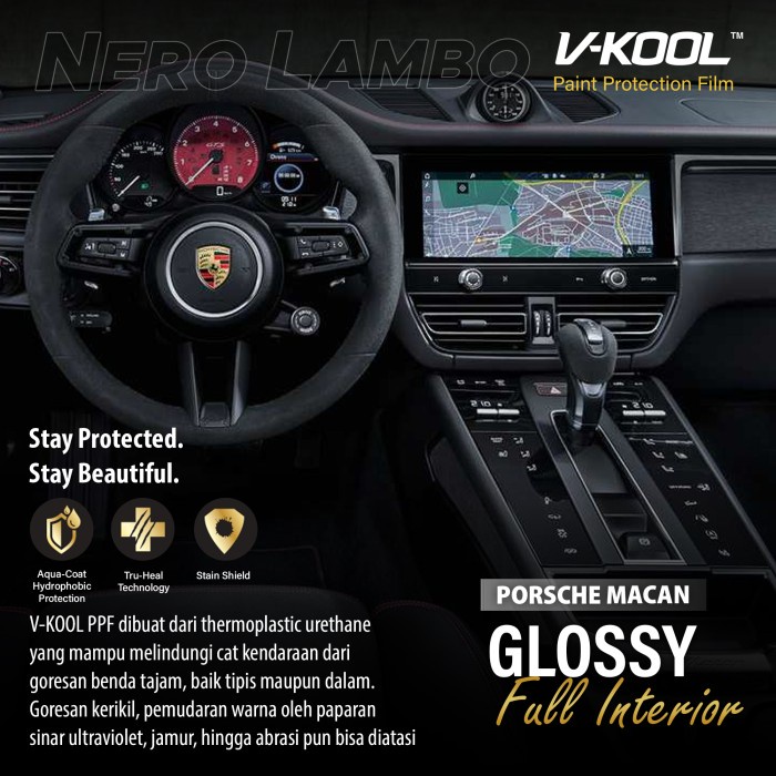 Jual Original Vkool Ppf Interior Porsche Macan Dashboard Bisa Gojek ...