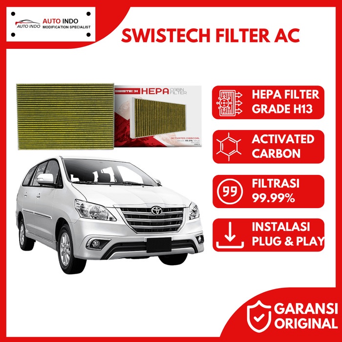 Jual Filter Kabin AC Mobil Toyota Innova 2KD Swistech ST02 HEPA Filter ...