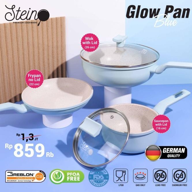 Jual Stein Cookware Paket Glowpan / Steincookware Glow Pan Series Panci ...