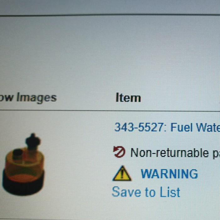 Jual [New Ori] Fuel Water Separator Filter Bowl 343-5527 3435527 ...