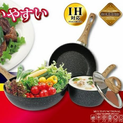 Jual Panci Marble Set Yoshikawa | Shopee Indonesia