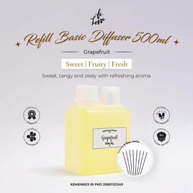 Jual Le Havre - Refill Basic Diffuser 500ml (Isi Ulang Reed Diffuser ...