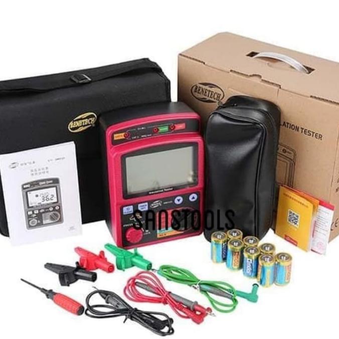 Jual Benetech Gm3125 High Voltage Insulation Tester Megger 5Kv 5000V ...