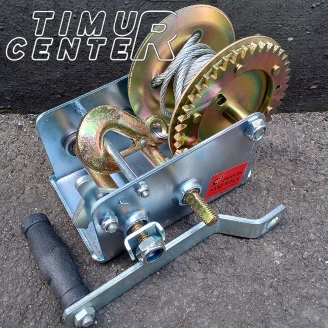 Jual Handwinch 2400Lbs Katrol Alat Derek Manual 1 Ton | Shopee Indonesia