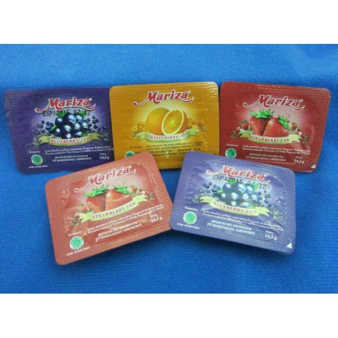 Jual Mariza Jam Portion Strawberry - selai stroberi | Shopee Indonesia