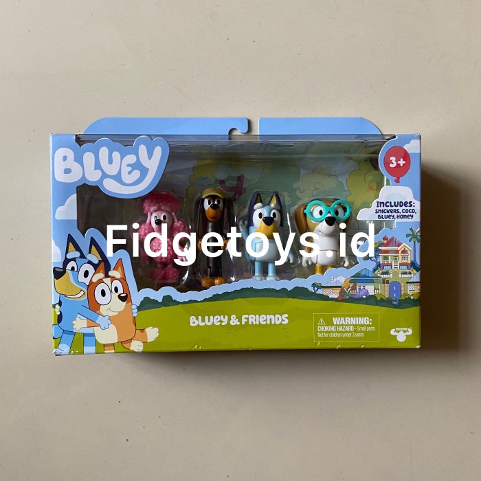 Jual [Original] Bluey And Friends Set 4 Pack Poseable Figures Terbatas ...