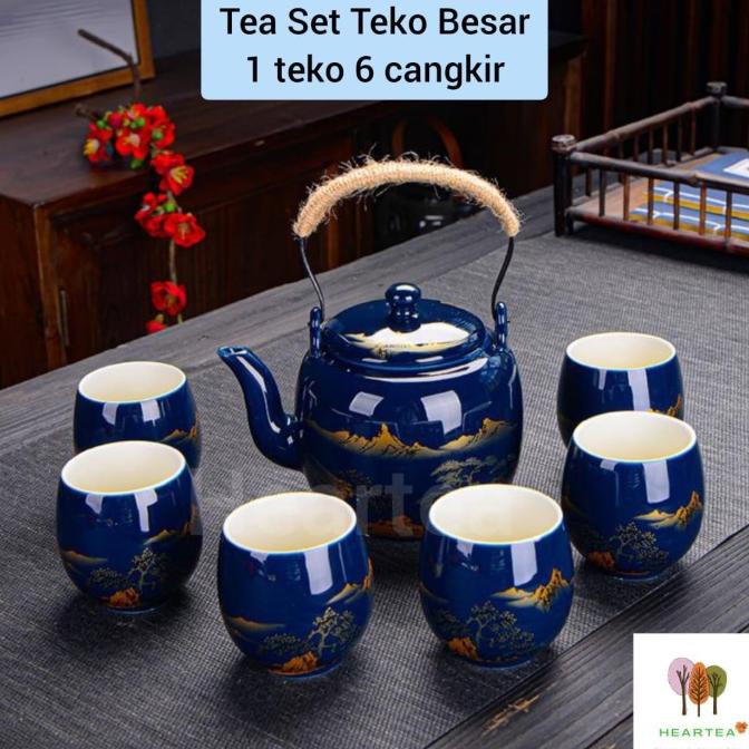 Jual Chinese Tea Pot Set Premium Quality (China Tea Set 1 Teko 6 glass ...