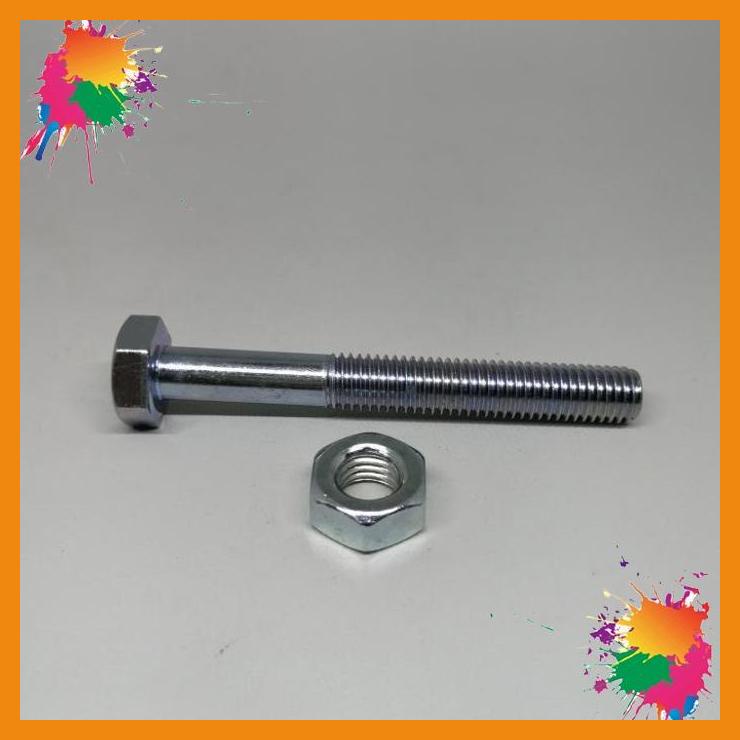 Jual baut mur galvanis bmp 16x50 kunci 24 panjang 50mm baut 24 [tms ...