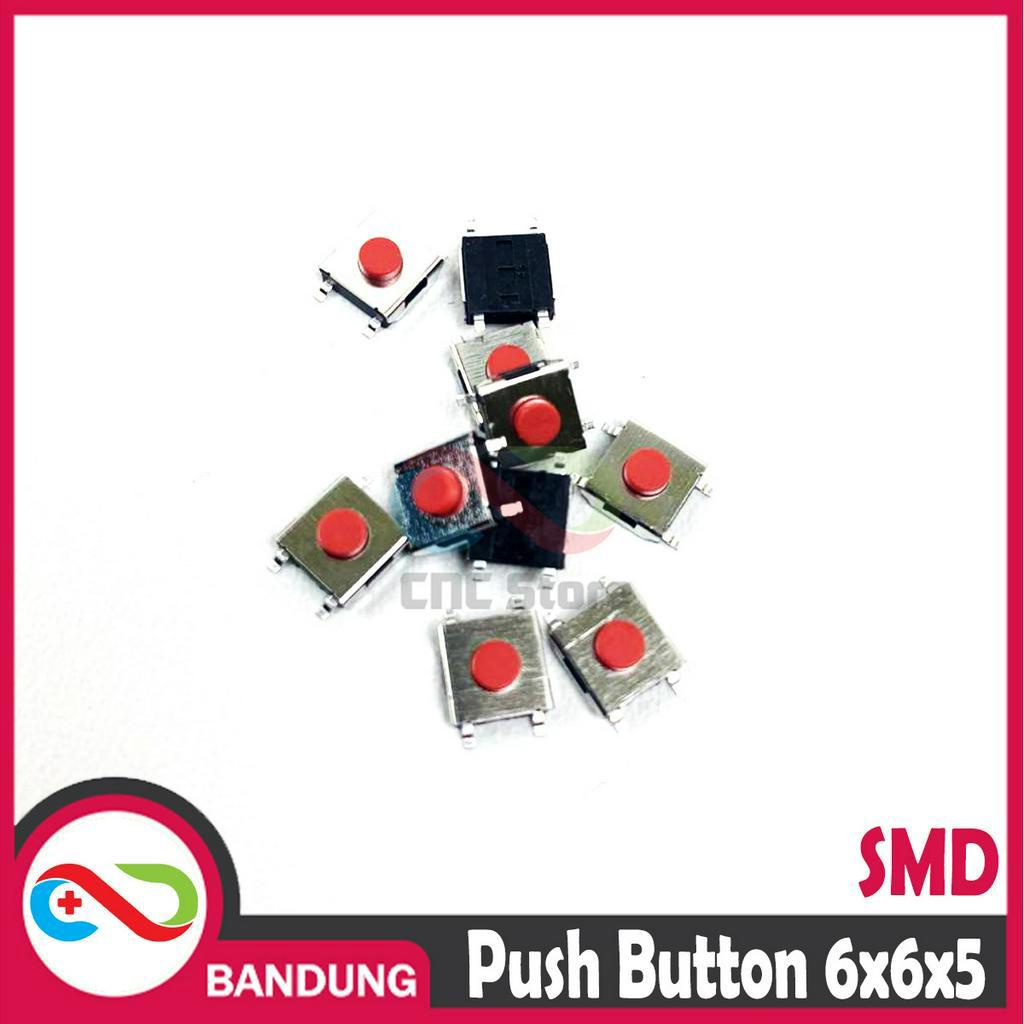 Jual TACTILE SWITCH PUSH BUTTON 6X6X5MM RED MERAH SMD | Shopee Indonesia