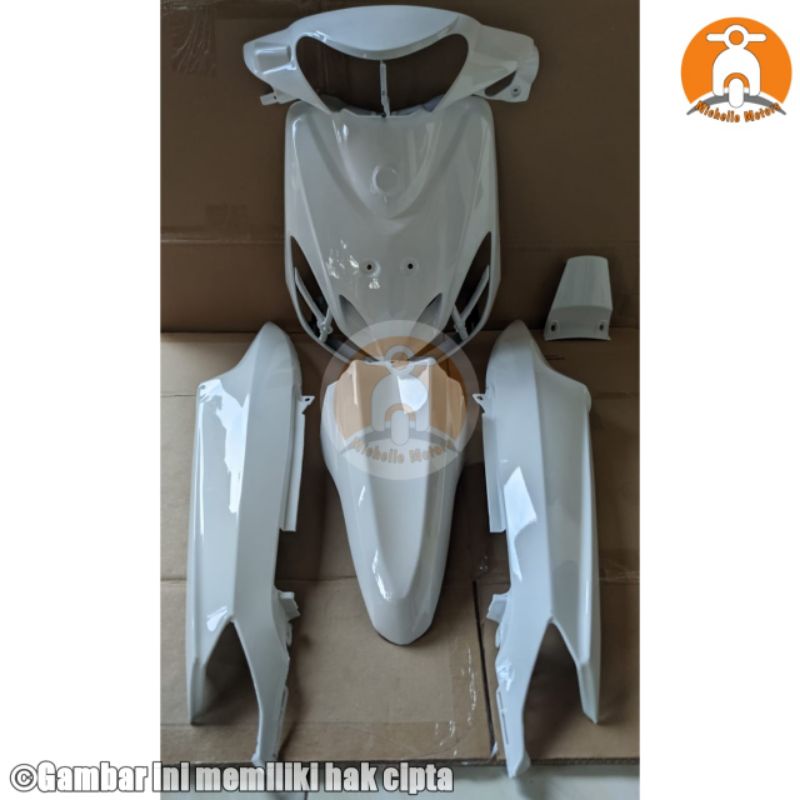Jual Full set body halus Yamaha mio smile warna putih tahun 2008 2009 ...