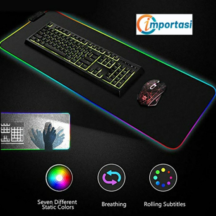 Jual Mouse Pad Gaming Glowing Rgb Led High Sensitivity Ukuran Large ...