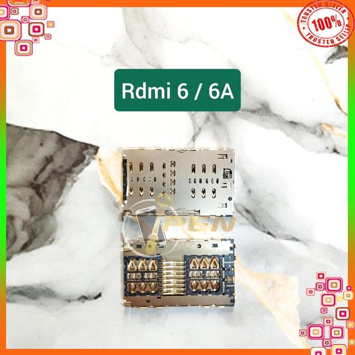 Jual Konektor Sim Card Redmi 6 6A Original Bahan Tebal Xiaomi | Shopee ...