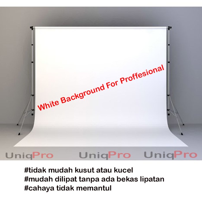 Jual KAIN BACKGROUND BACKDROP PUTIH WHITE POLOS STUDIO FOTO 3X4 M ...
