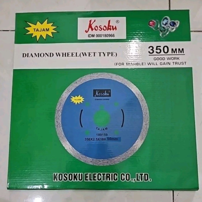 Jual [Original] Kosoku Diamond Wheel Mata Potong Beton / Aspal 14 350Mm ...