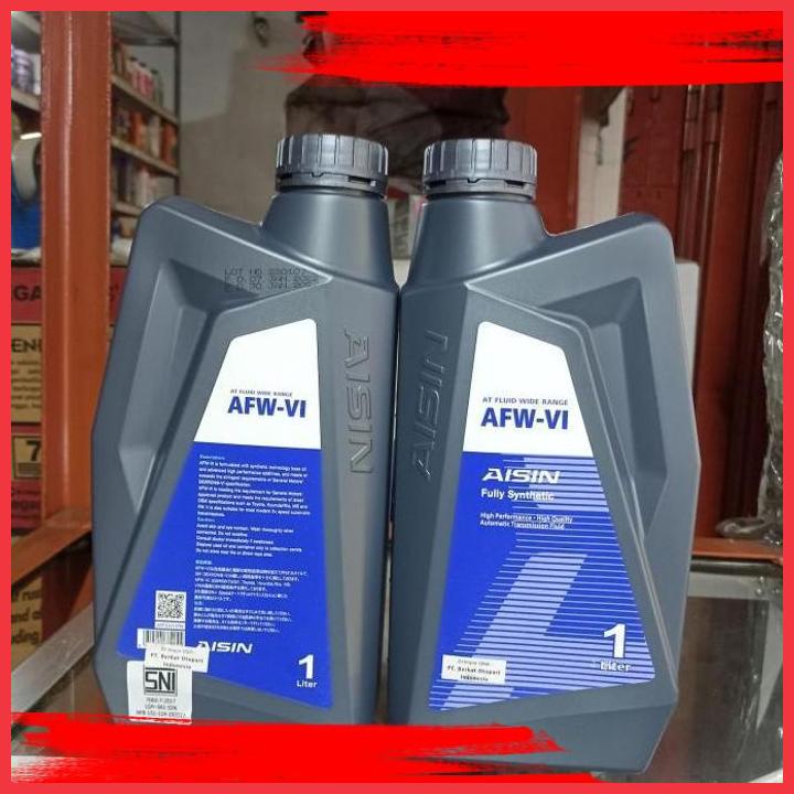 Jual (JJA) OLI MATIC ATF AISIN DEXRON VI AFW-VI KEMASAN BOTOL 1L ASLI ...