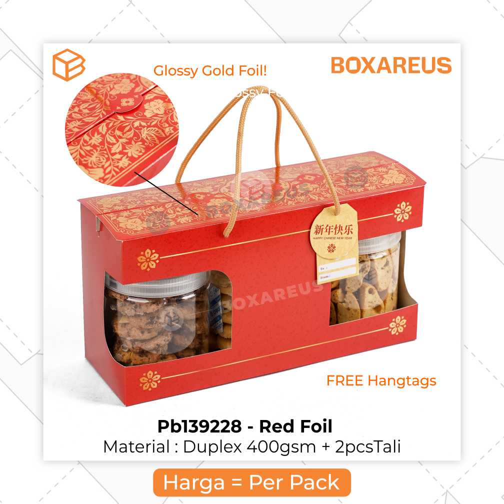 Jual Box Packaging Imlek Paperbag CNY Dus Kotak Kemasan Toples ...