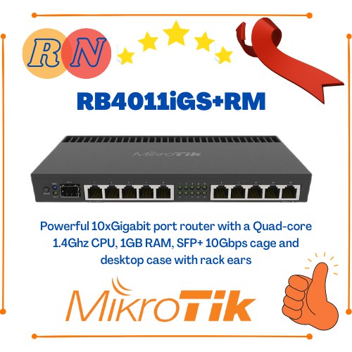 Jual Mikrotik RB4011iGS+RM Powerful 10xGigabit port router | Shopee ... Jual Mikrotik RB4011iGS+RM Powerful 10xGigabit port router | Shopee ...