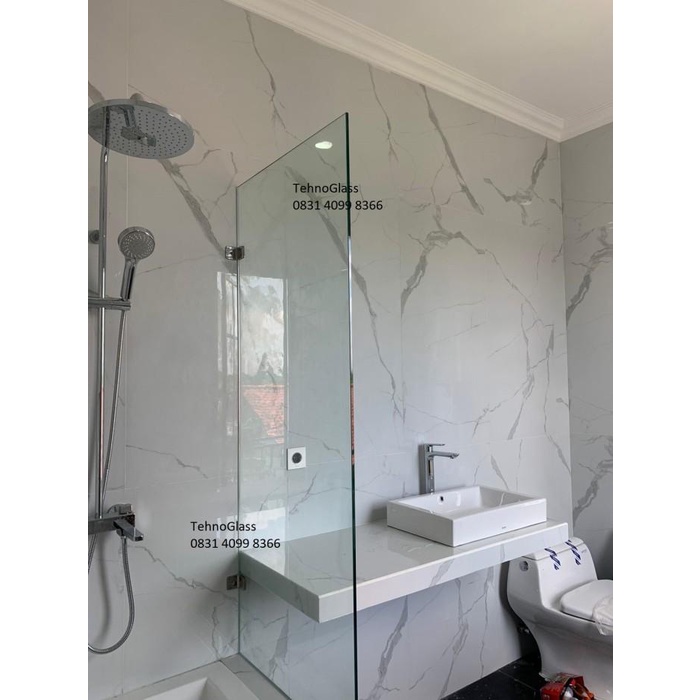 Jual Partisi Kamar Mandi / Sekat Shower / Kaca Kamar Mandi | Shopee ...