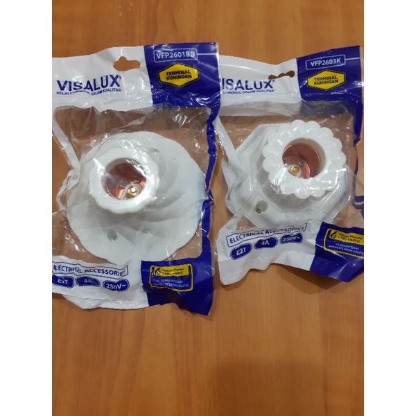Jual Visalux - Fitting Plafon Visalux E27 4A Terminal Kuningan | Shopee ...