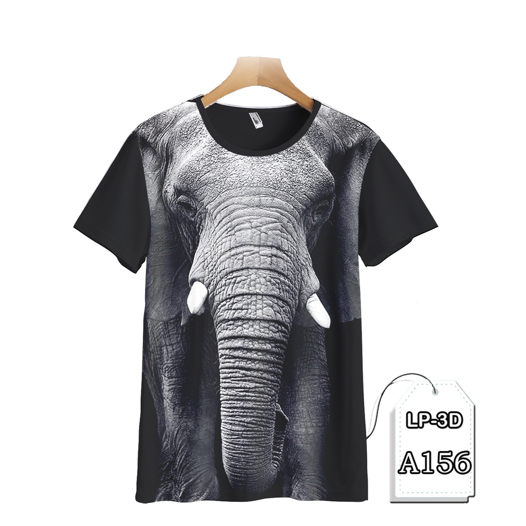 Jual KAOS Gajah KAOS Anak dan Dewasa Gambar Gajah Full Print 3D #LP3D ...
